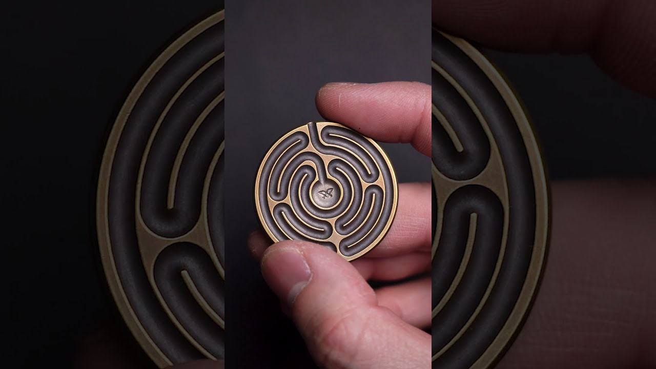 J.L. Lawson Labyrinth EDC Coin - YouTube