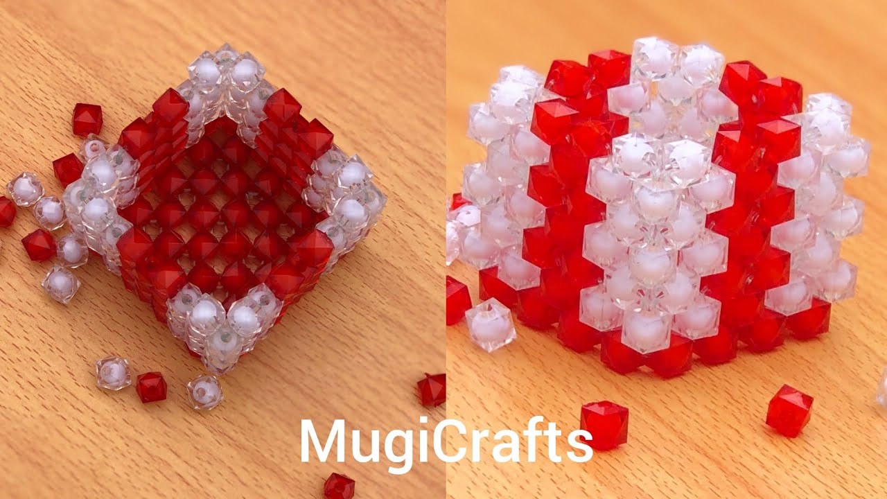 Art&Crafts: How to make a Mini Box Using Beads - YouTube