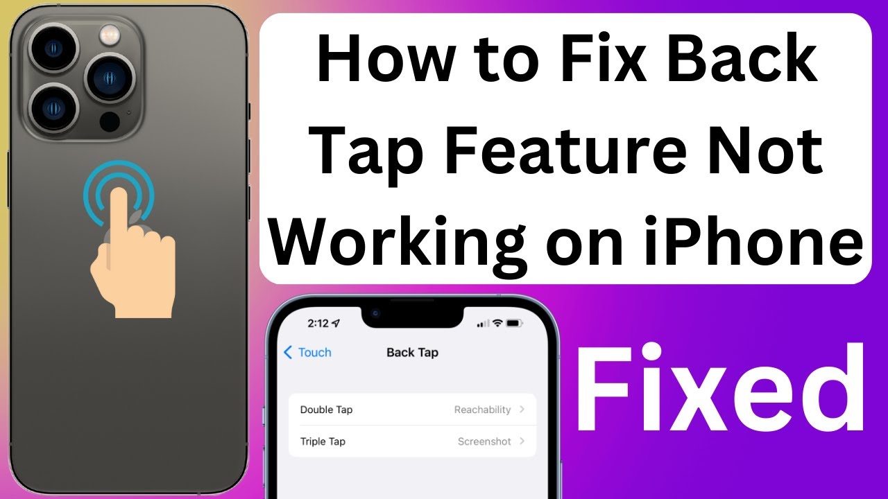 How to Fix Back Tap Feature Not Working on iPhone in iOS 16 - YouTube