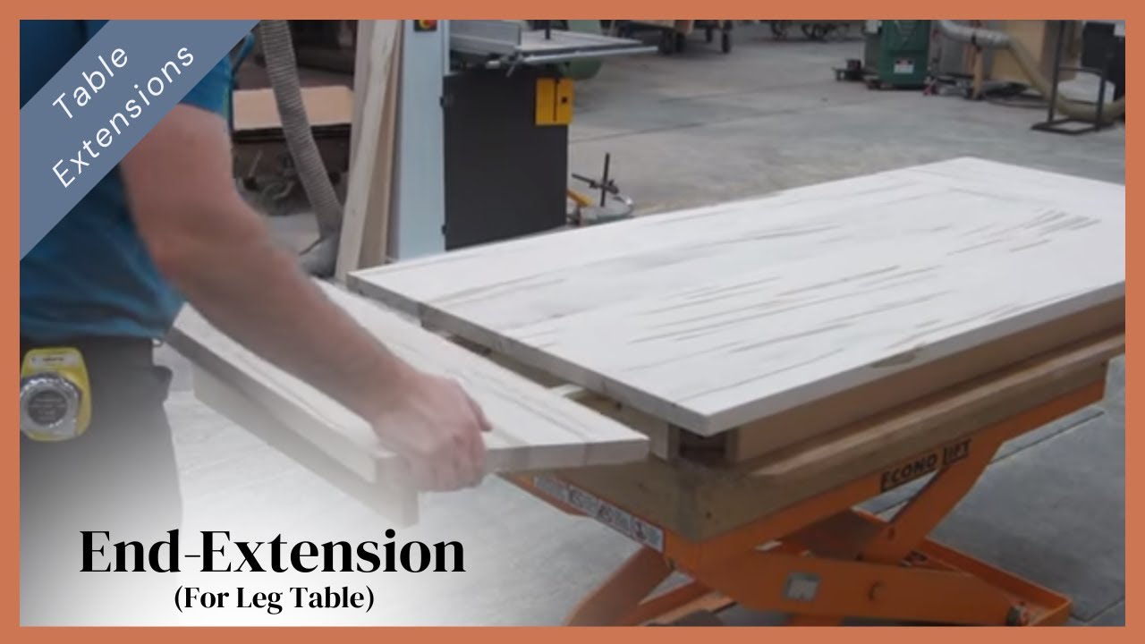 End Extension Leaf for Leg Table Demonstration - YouTube