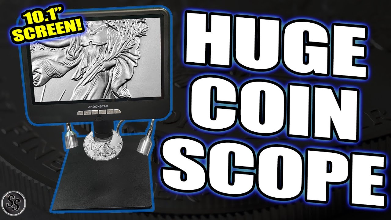 HUGE 10.1" Silver, Rare Coins (and more) Microscope Hands-On Review ...