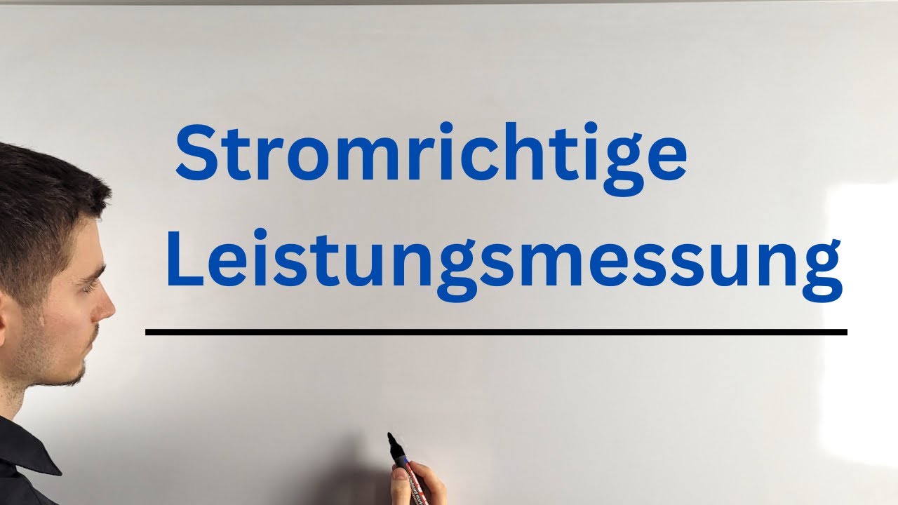 Die stromrichtige Leistungsmessung - YouTube