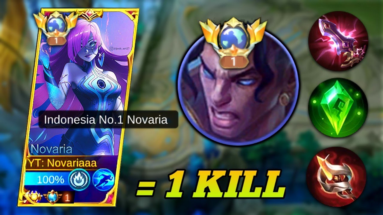 NOVARIA MAGE SNIPER 1 HIT BUILD & EMBLEM 2023 | TOP 1 GLOBAL NOVARIA ...