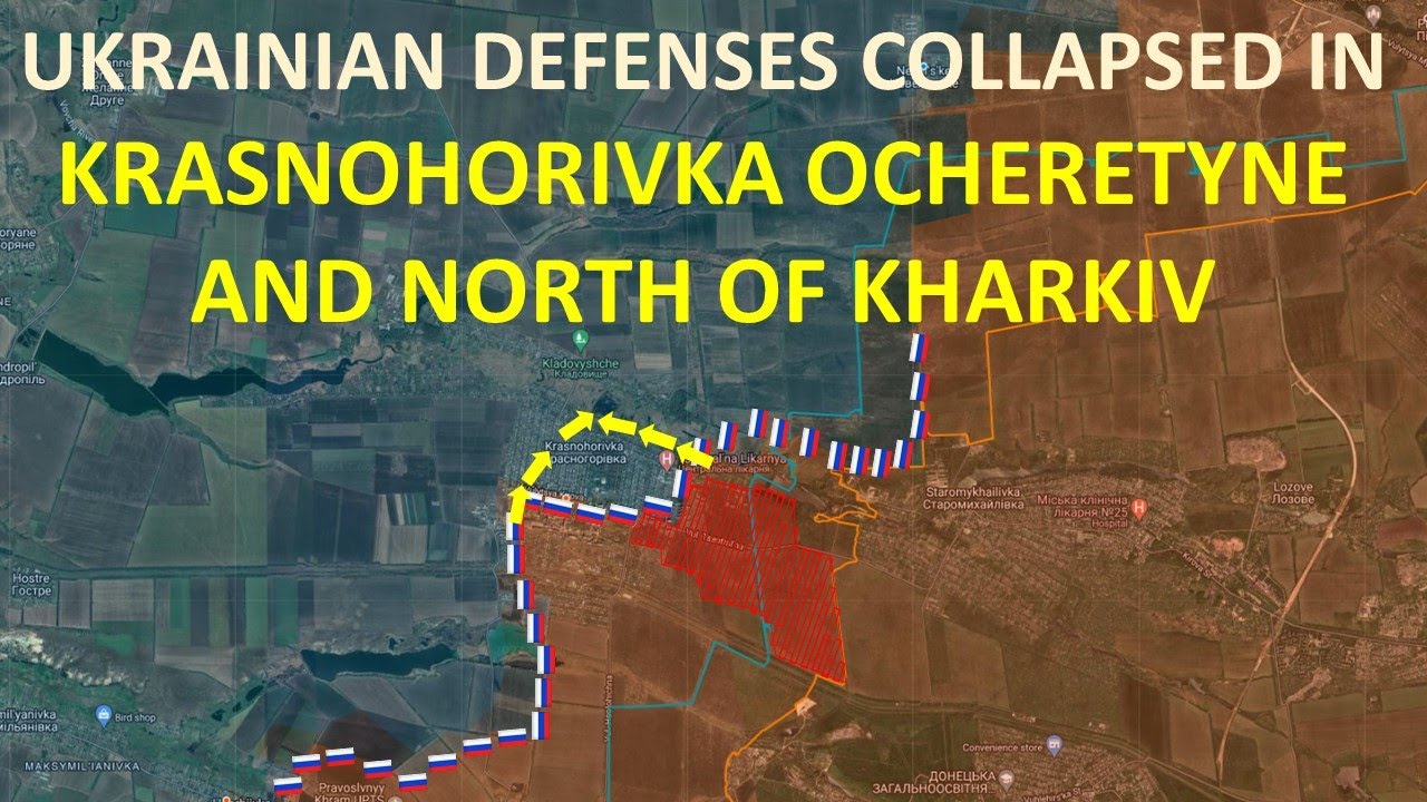 Ukrainian Defenses Collapsed In Krasnohorivka North of Ocheretyne And ...