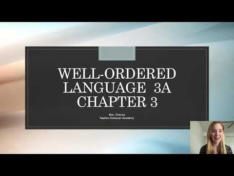 Well-Ordered Language 3A Chapter 3 Review - YouTube