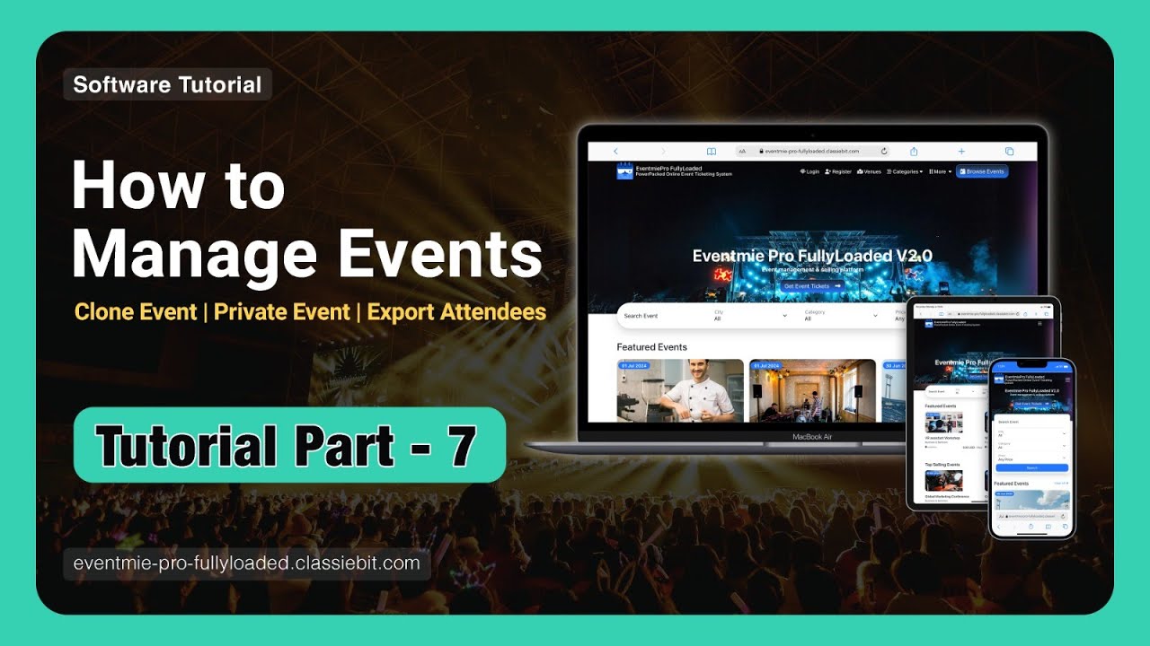 How To Manage Events | Part - 7 | Clone Event | Private Event | Export ...