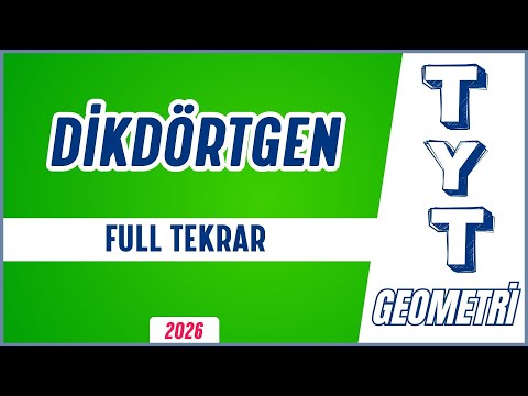 DİKDÖRTGEN Full Tekrar | 49 Günde TYT Geometri Kampı 39-40-41.Gün | Rehber Matematik