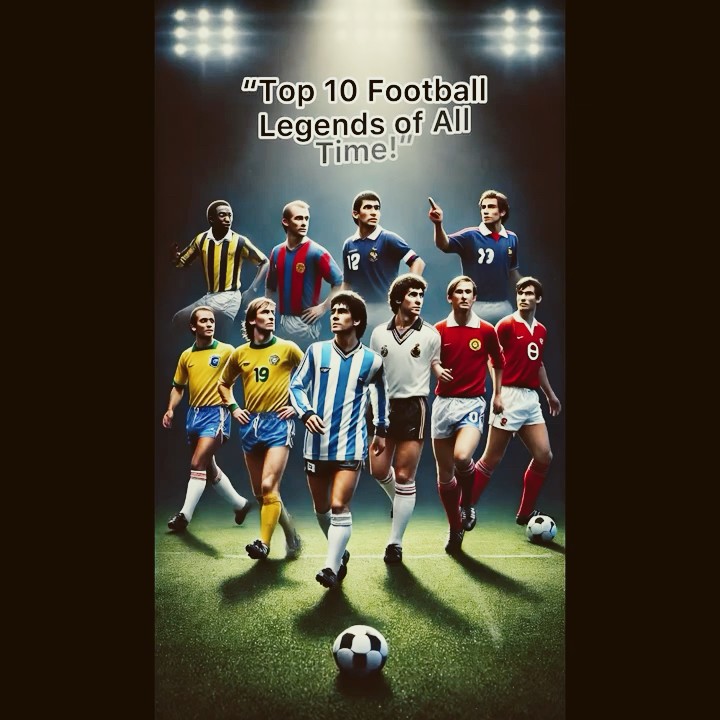 Top 10 Football Legends of All time#cristianoronaldo #lionelmessi # ...