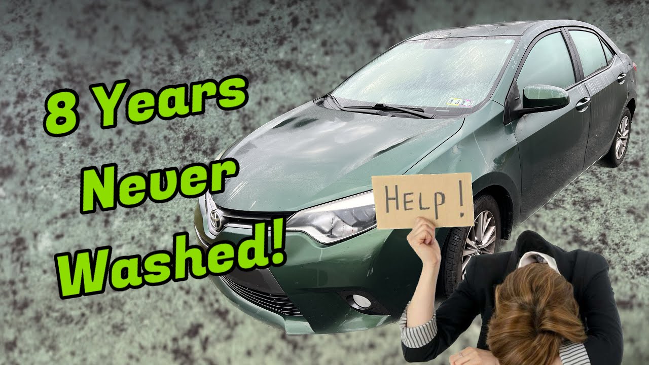 8 Years NEVER WASHED! Can This Corolla Be Saved?? Part 1 - YouTube