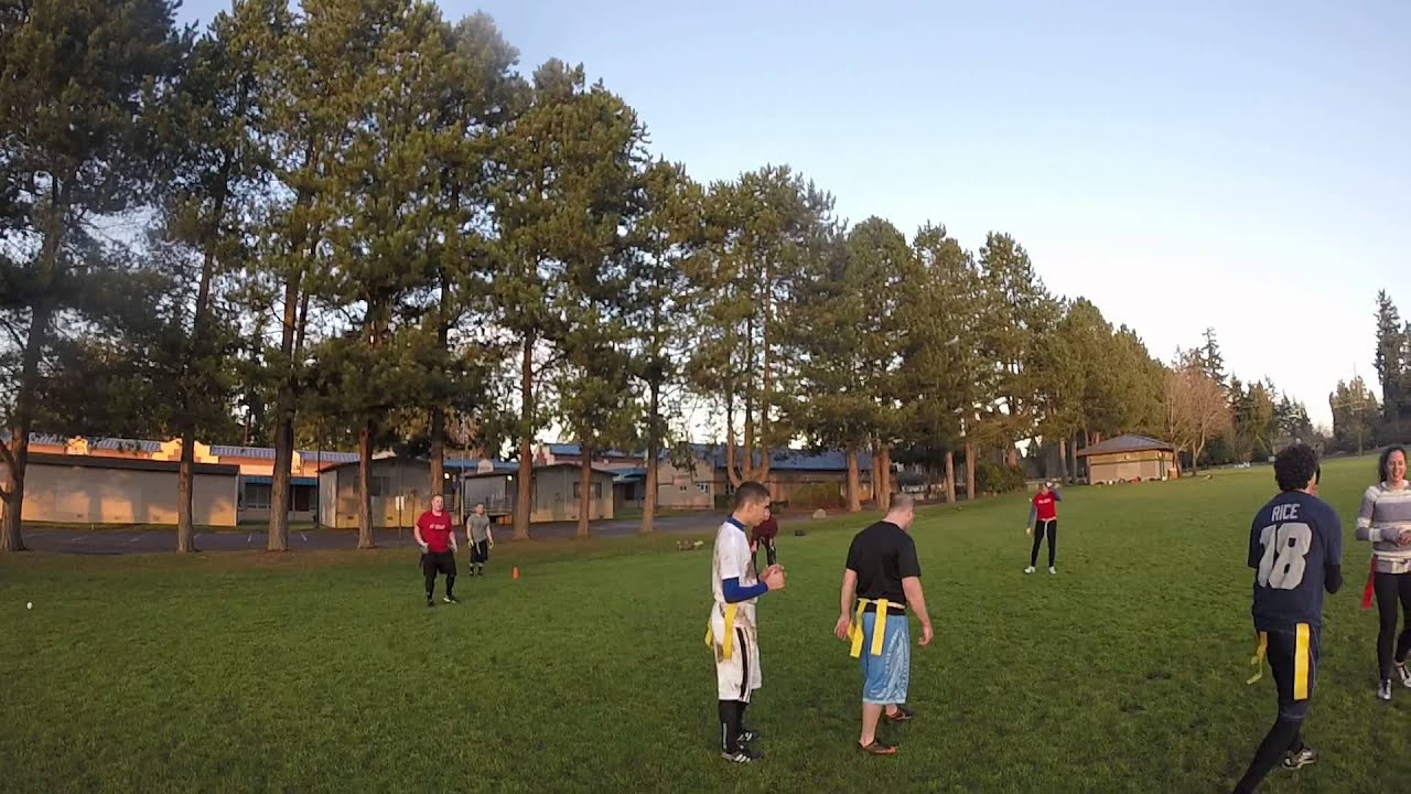 Bothell , Wa. Flag Football 12-13-14 - Me @ QB # 2 - YouTube