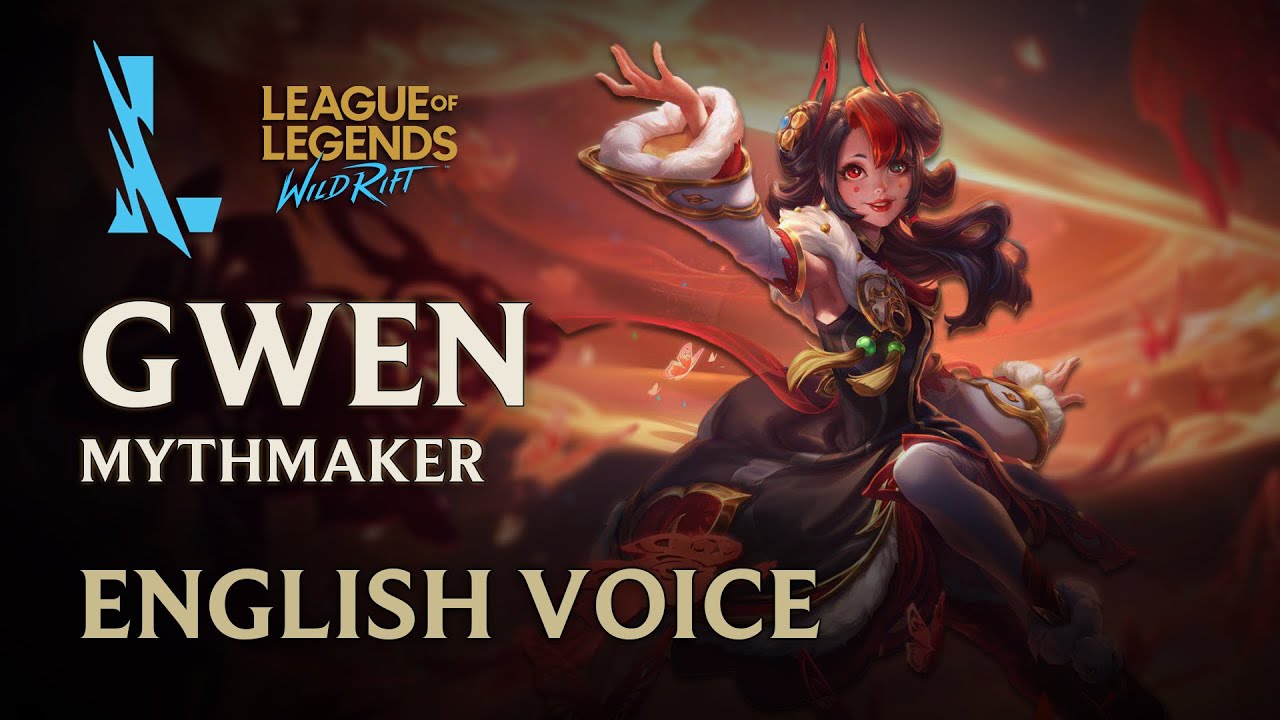 Mythmaker Gwen - English Voice | Wild Rift Exclusive skin - YouTube