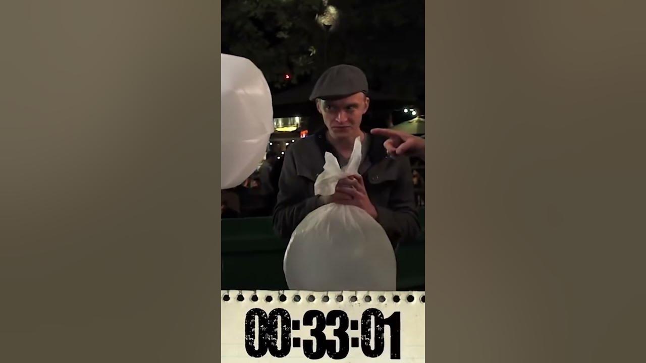 How to blow up a trash bag INSANELY FAST - YouTube