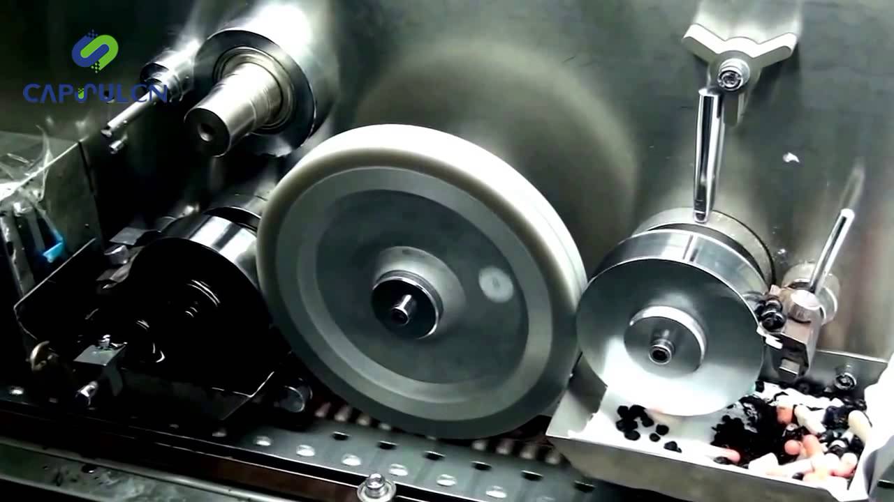 Capsules/Pills Printing Machine - YouTube