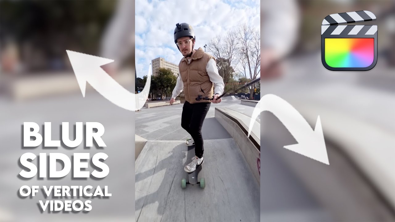 How To BLUR The Sides of a VERTICAL Video In Final Cut Pro - YouTube