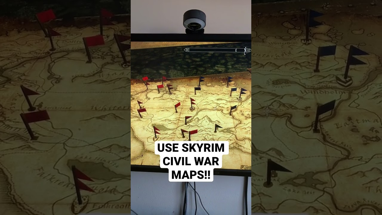 SKYRIM - Use the CIVIL WAR MAPS!! #shorts #Skyrim #civilwar - YouTube