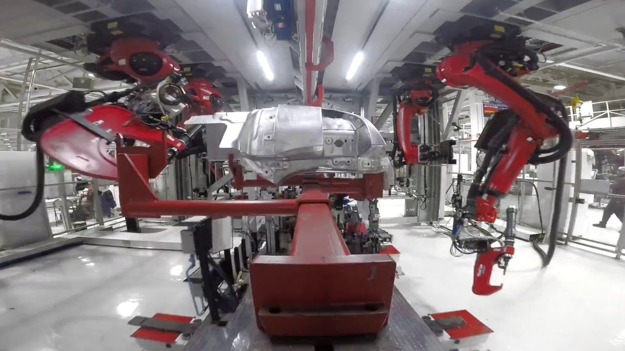 Tesla Factory Robots