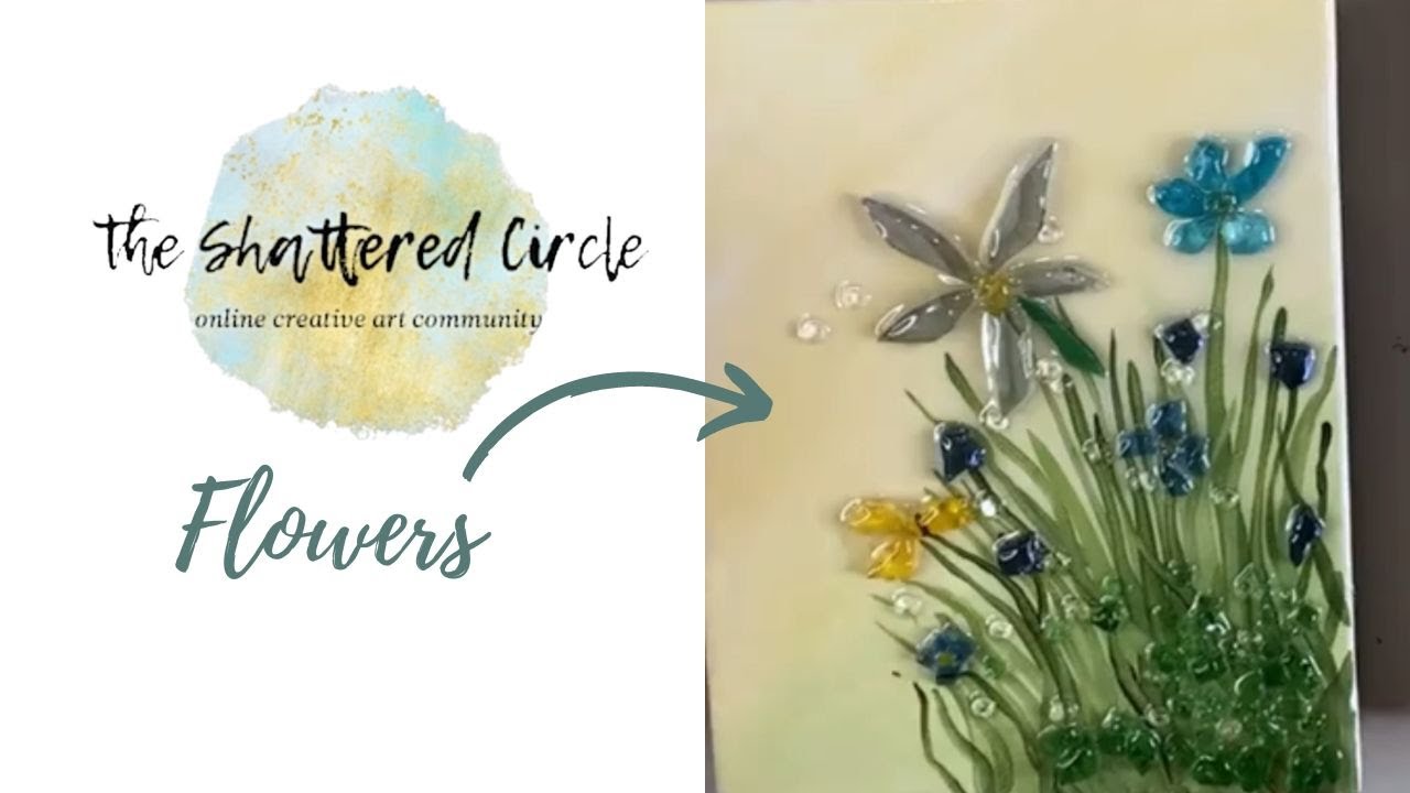 Flowers (Glass & Resin Art Tutorial) - YouTube