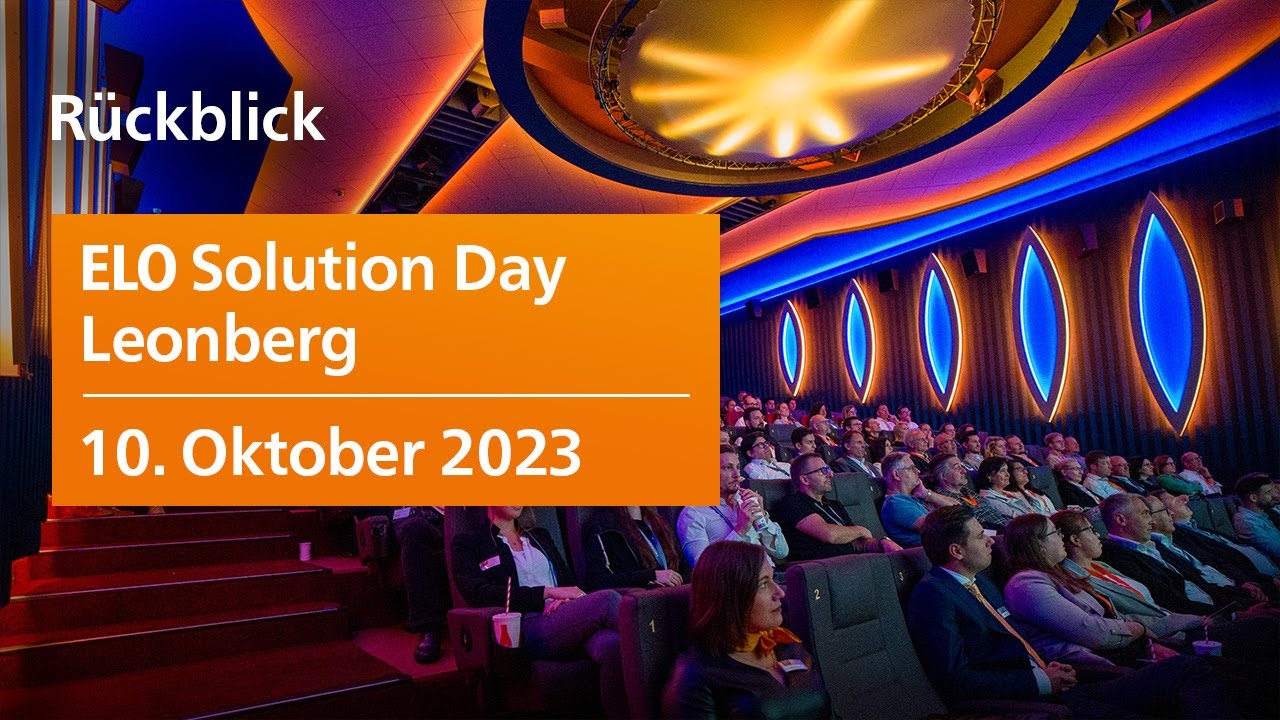 Rückblick ELO Solution Day Leonberg 2023 - YouTube