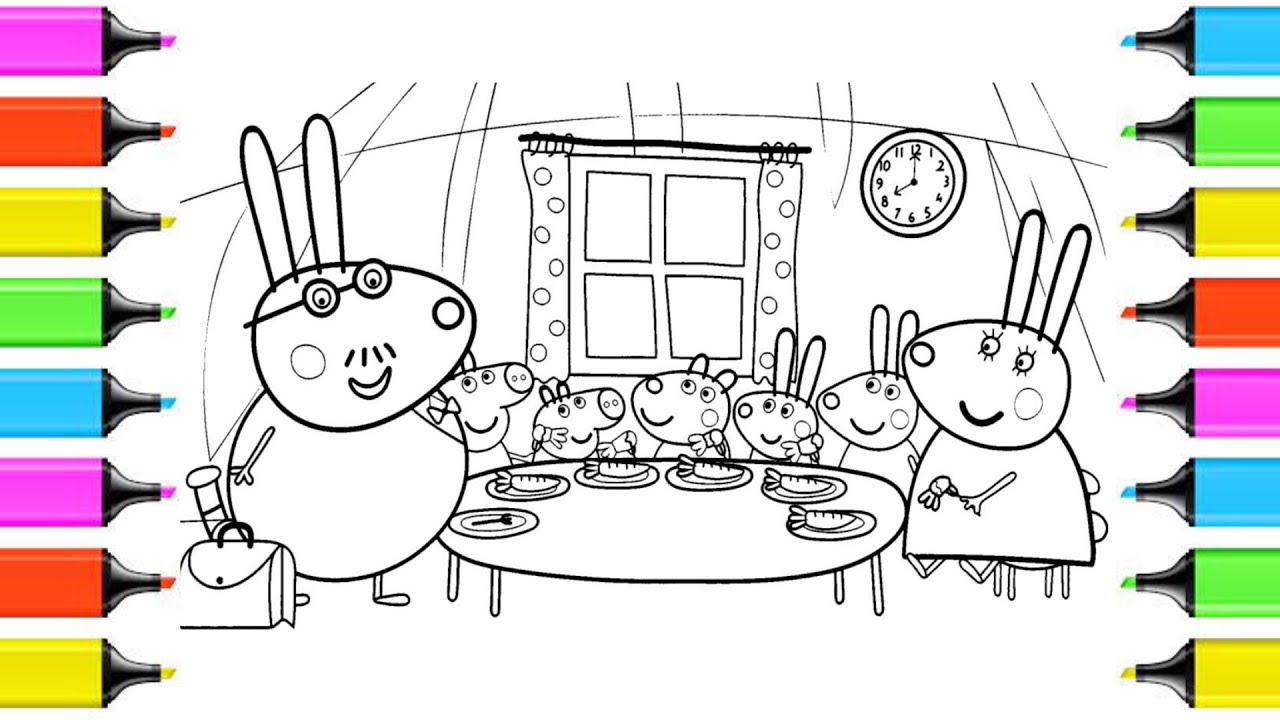 Coloring Peppa Pig Loves Carrots.| Peppa Pig Coloring Page. - YouTube