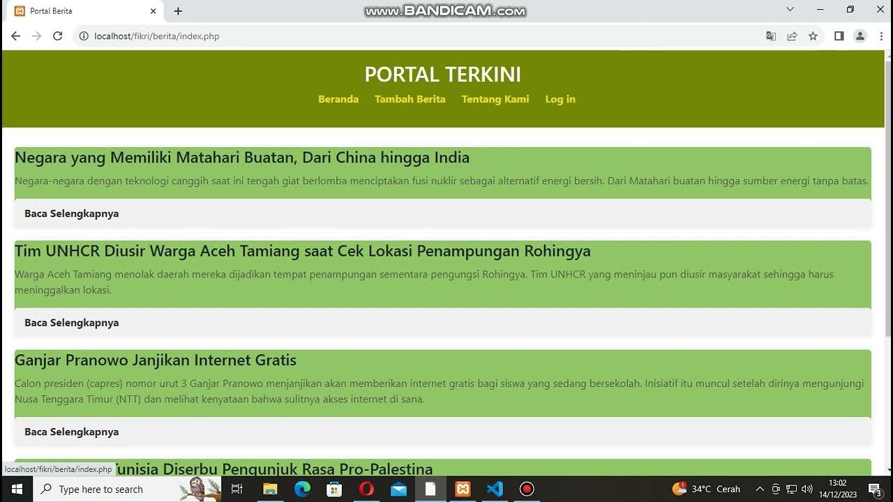 Membuat web berita dengan php - YouTube