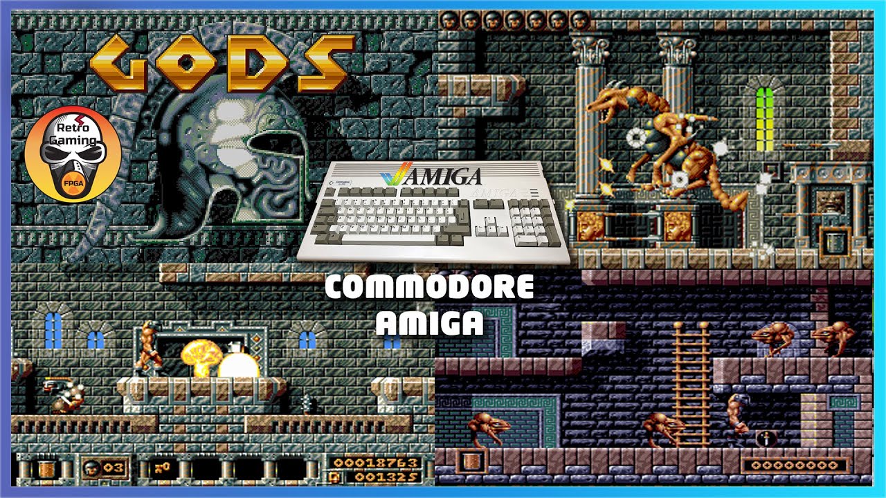 GODS - Commodore Amiga gameplay on Mister FPGA - YouTube