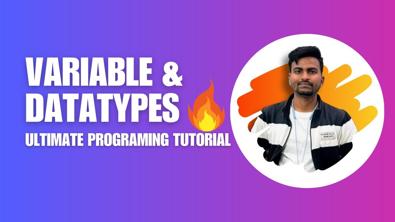 Variable And Data Types In Programing Language Development Youtube