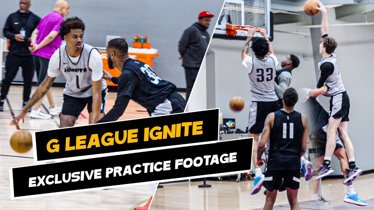 G League Ignite Exclusive practice and scrimmage - YouTube