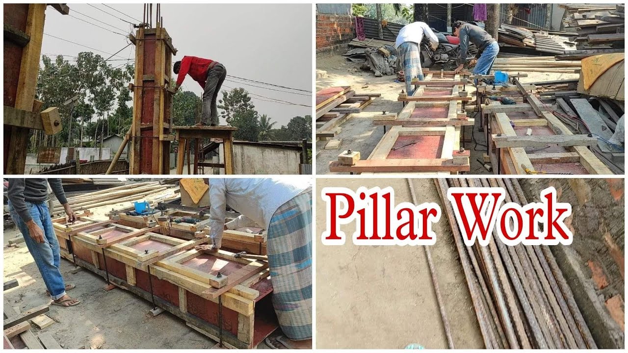 piller work & Shuttering Work start - YouTube