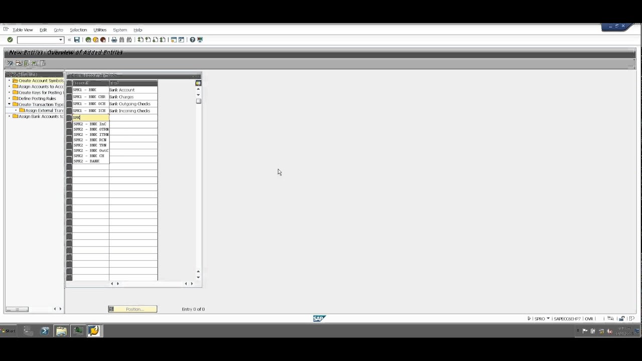 SAP FI - Electronic Bank Statement - Create Account Symbols - YouTube