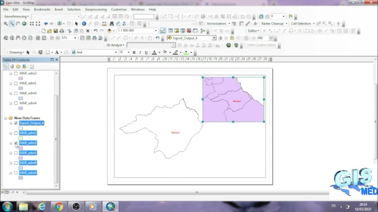 how to create Location map in ArcGIS - YouTube
