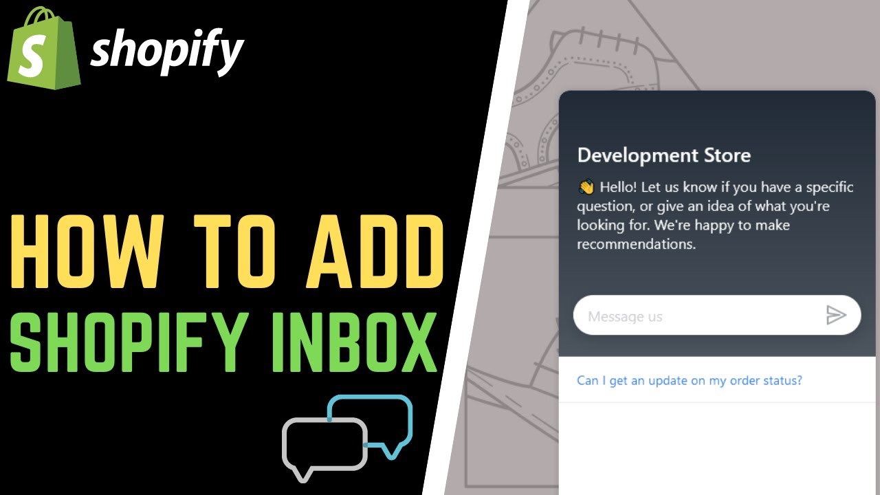 How to Set Up Shopify Inbox // Add a Live Chat to Shopify Store - YouTube