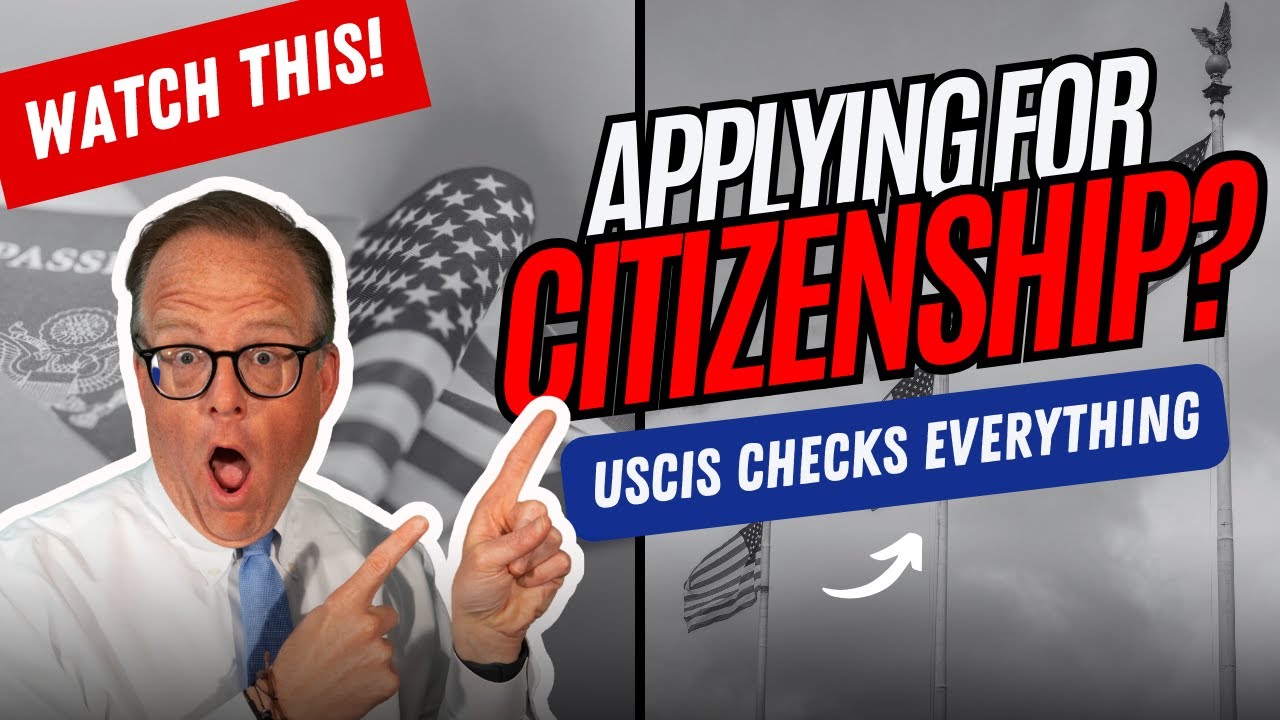 Applying for Citizenship? USCIS Checks EVERYTHING! 🇺🇸 - YouTube