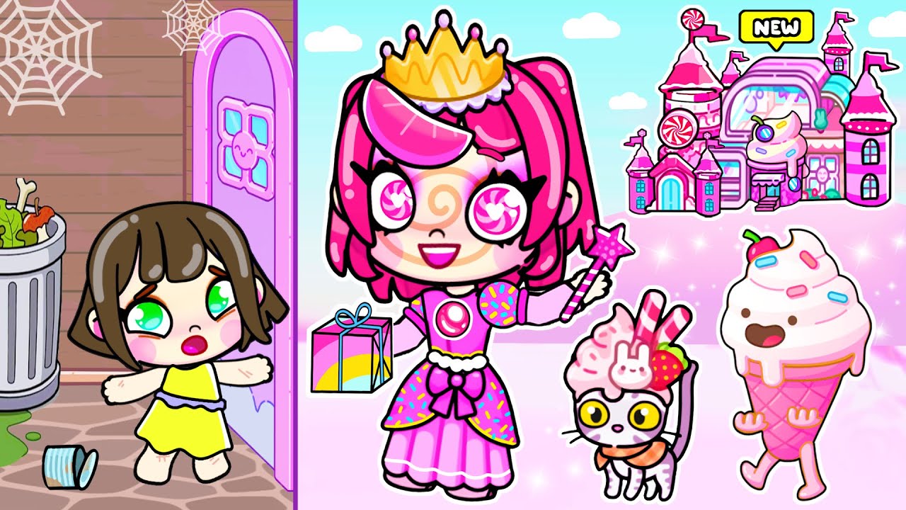 Я ПОПАЛА В КОНФЕТНЫЙ МИР | Меня Удочерила Candy Princess | Avatar World ...