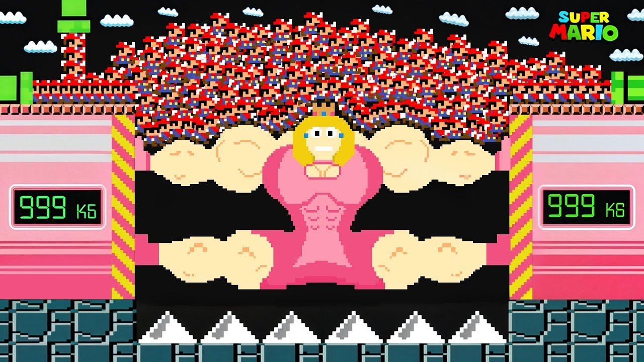 Super Mario Bros. but Everything Mario touch turns to MARIO! - YouTube