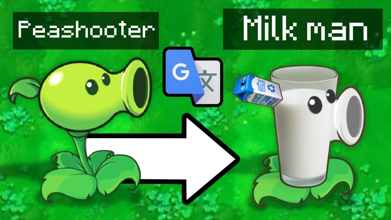 I Google Translated Plants VS Zombies 1 MILLION Times... - YouTube