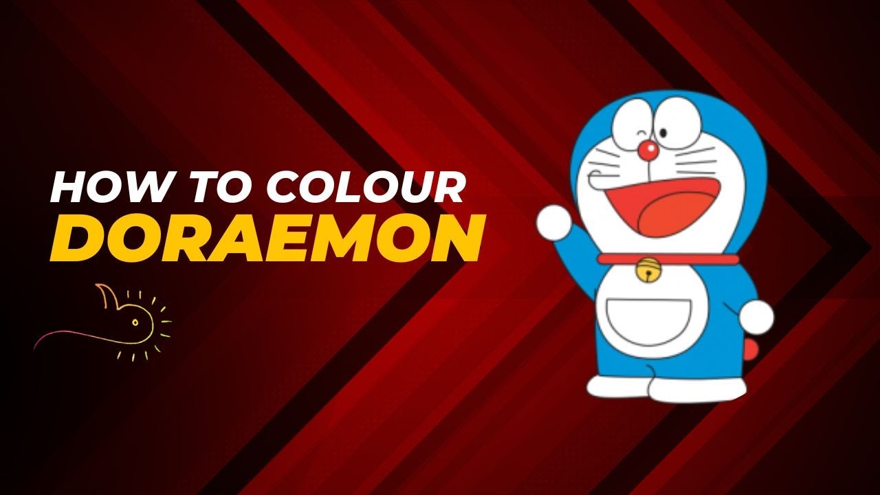 How to Colour Doraemon | Step By Step | Crayons - YouTube