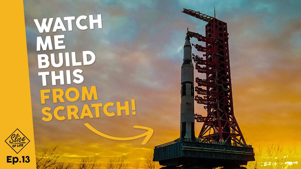 Building a MINIATURE NASA Mobile Launcher for Our Film - YouTube