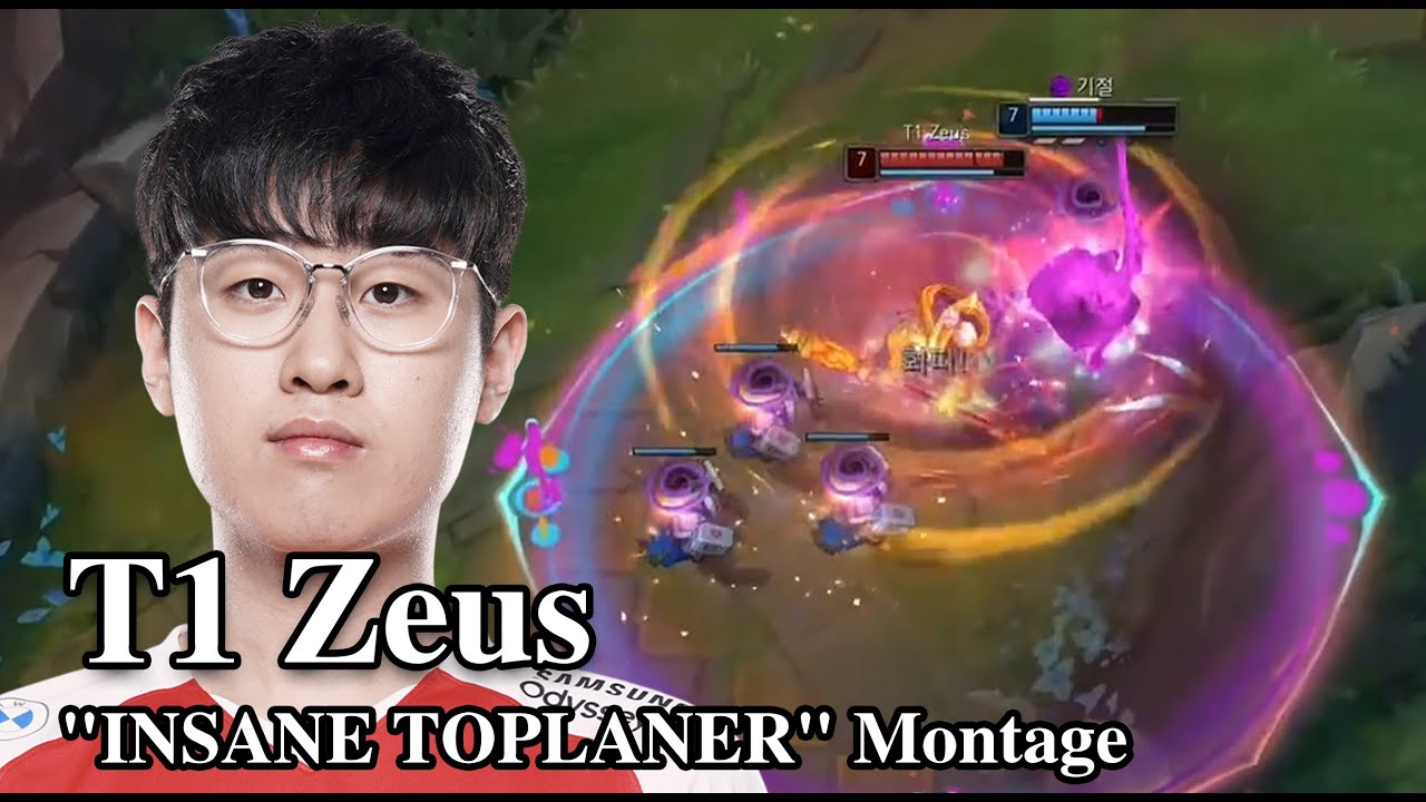 T1 Zeus "INSANE TOPLANER" Montage | Best of Zeus Stream Highlights ...