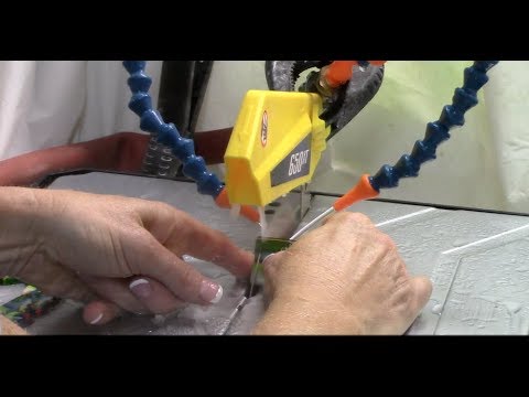 #61 Cutting Glass With A Wet Saw - YouTube
