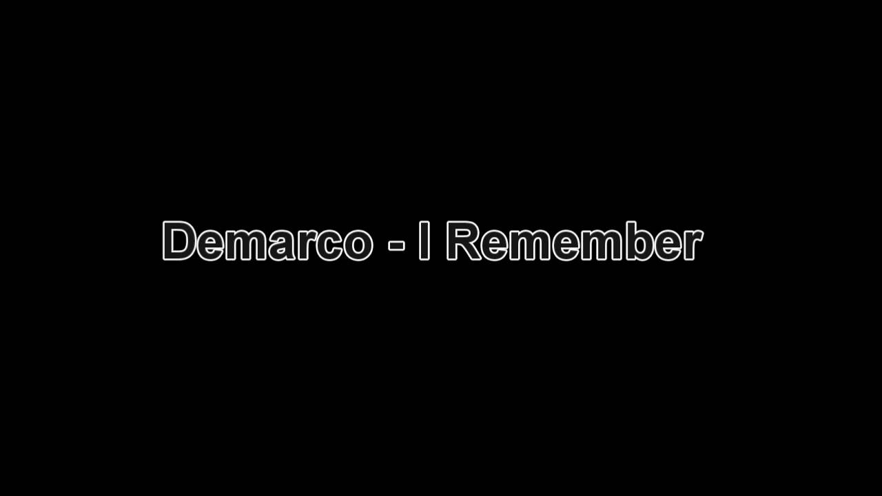 Demarco - I Remember (2008) HD* - YouTube