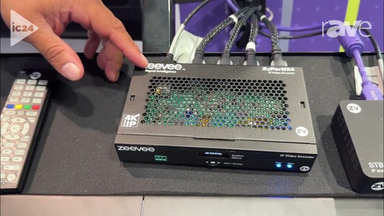 InfoComm 2024: ZeeVee Highlights ZyPerMX4, Four-Channel Video-Over-IP Encoder - YouTube