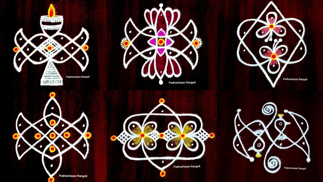 274. 6 Kolangal Easy and Beautiful BegginersRangoli DailyKolam ...