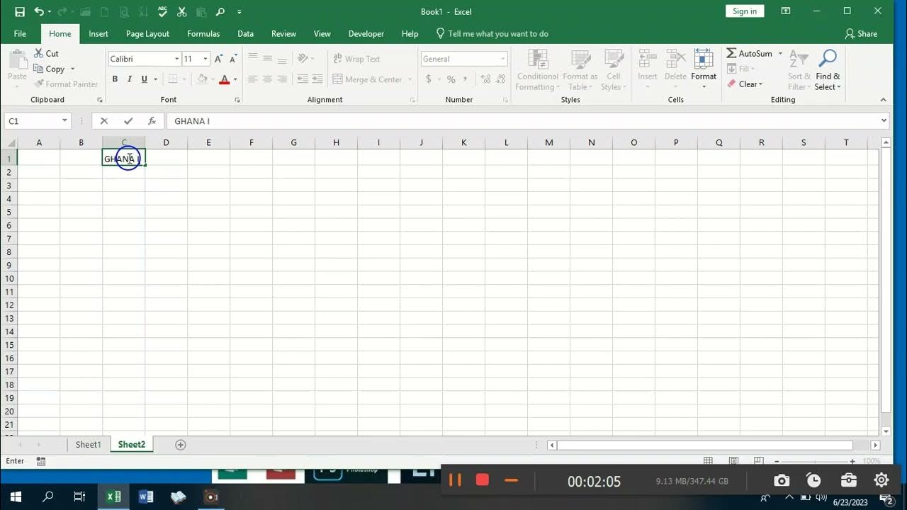 MS EXCEL INTRODUCTION TO CELLS - YouTube