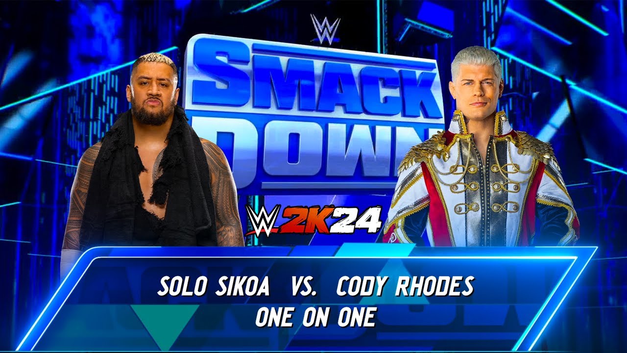 Solo Sikoa VS. Chody Rhodes - Smackdown : WWE 2K24 - YouTube