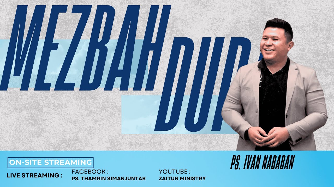 Mezbah Dupa | 31/01/2026 (Ps. Ivan Nababan) - YouTube