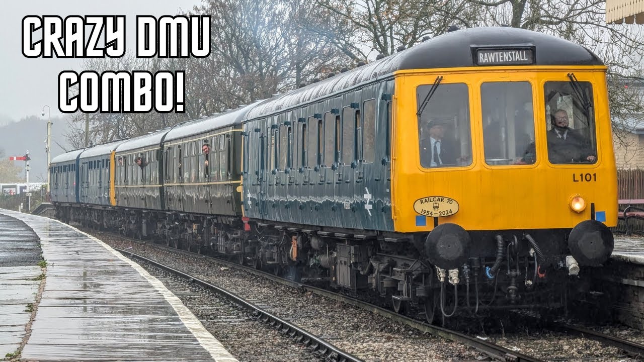 DMU lash up at the East Lancashire Railway! 09/10/24 - YouTube