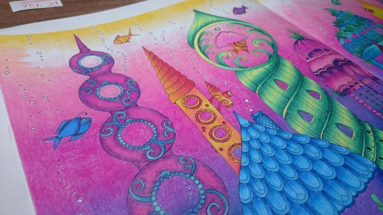 Coloring the Lost Ocean Part 6 - coloring the Background - YouTube