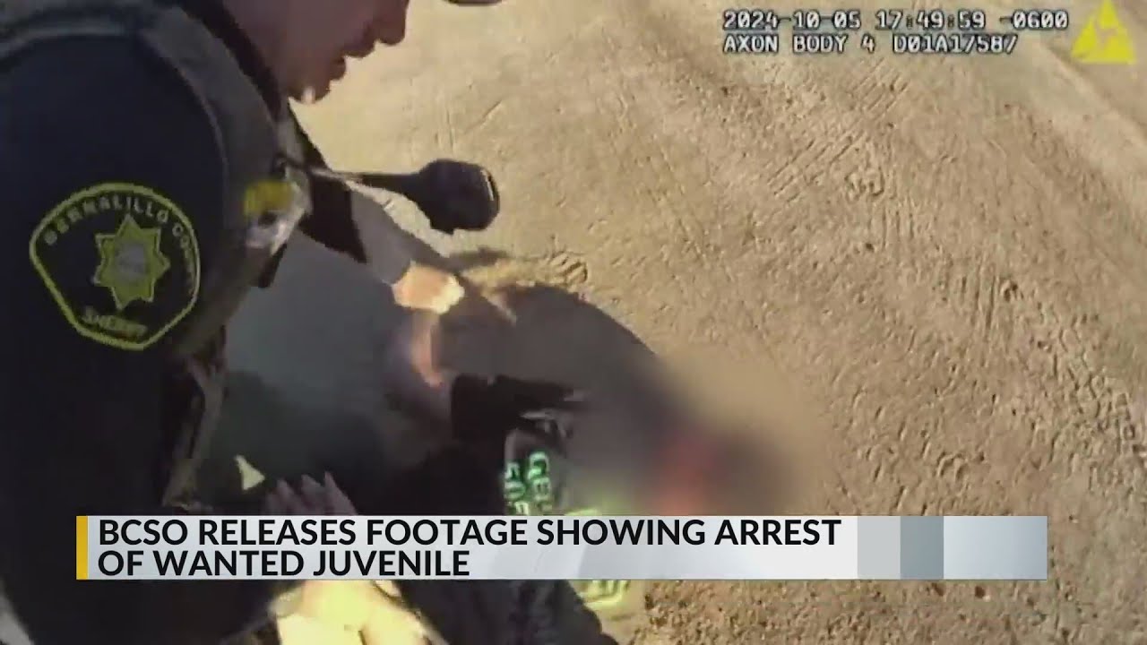 VIDEO: BCSO arrests wanted juvenile in Carnuel - YouTube