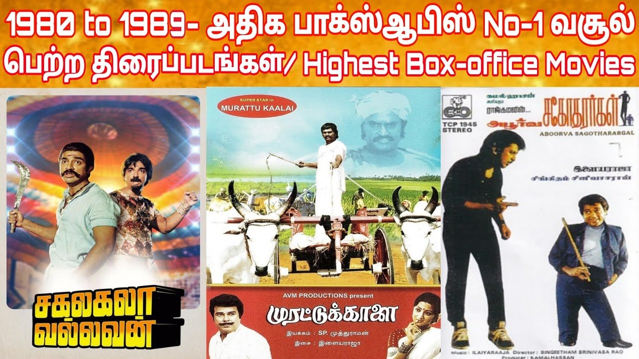 1980 - 1989 Highest Box-office Collection | 1980to1989 Top Box Office ...
