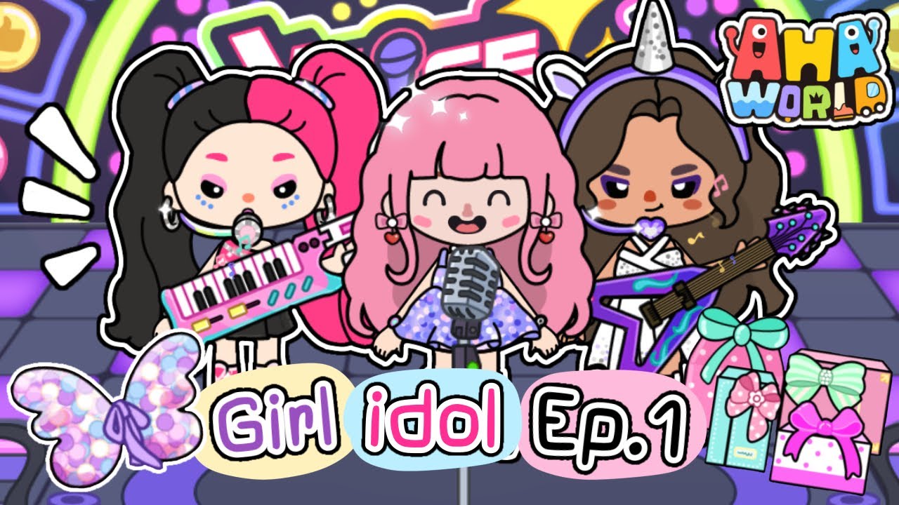 ซี่รี่ Girl idol 💫 // Ep.1 // AHA WORLD 🌸🌈🎉 | 1 วันในการเป็นไอดอล - YouTube